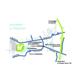 Accès et plan du CHB | CHB