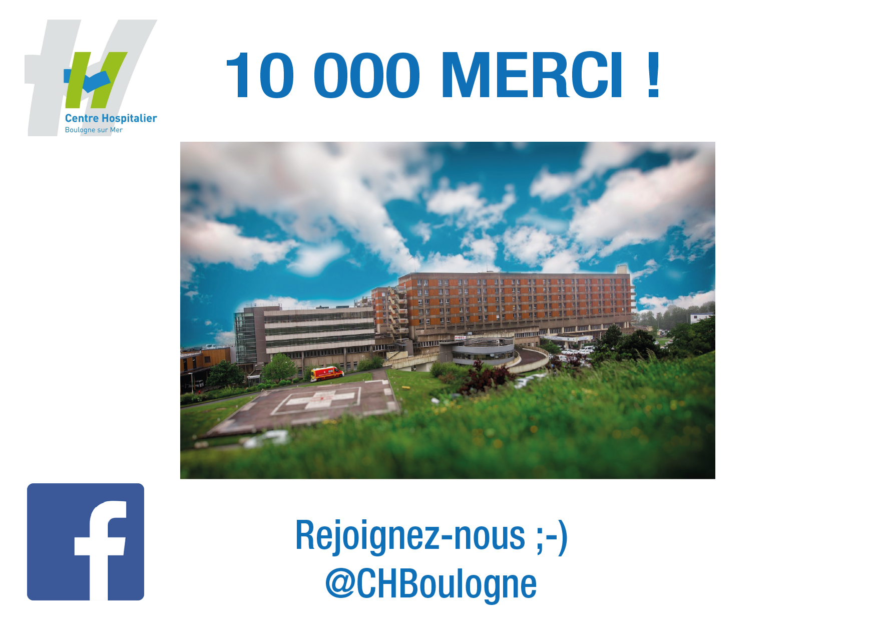 19-02-2021 : 10 000 abonnés au facebook du CHB ! | CHB